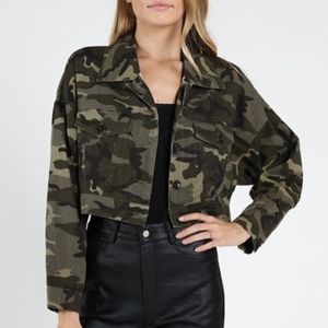 Jackets & Coats | Camo Crop Jacket | Poshmark